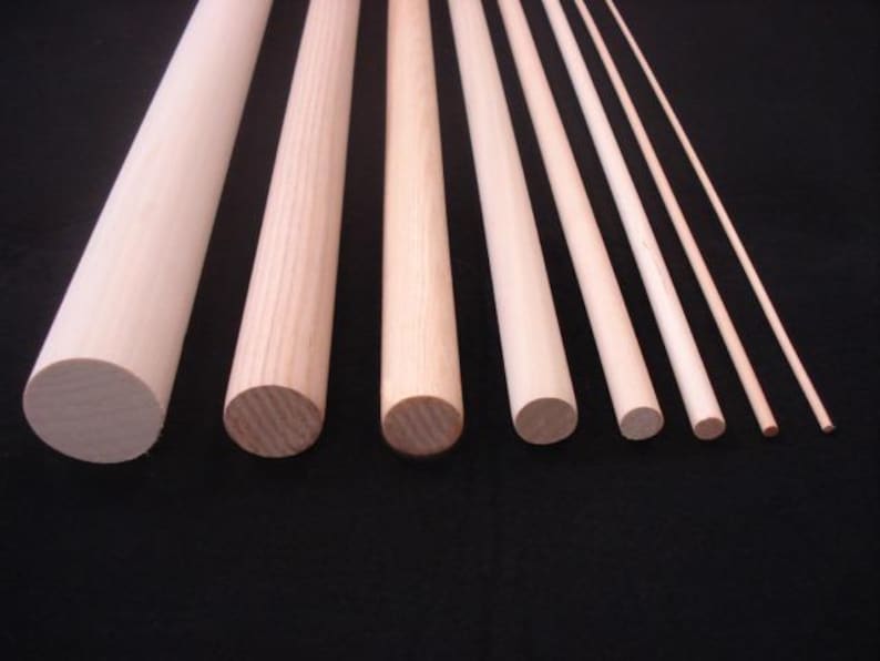 36 Inch Dowels - Various Species and Diameters - Etsy