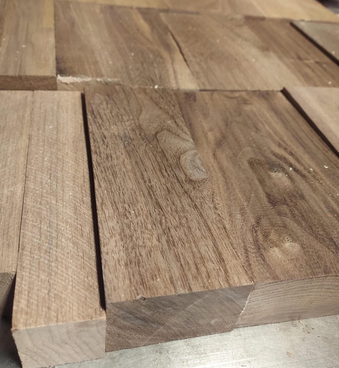 Walnut Wood Block Collection - Etsy