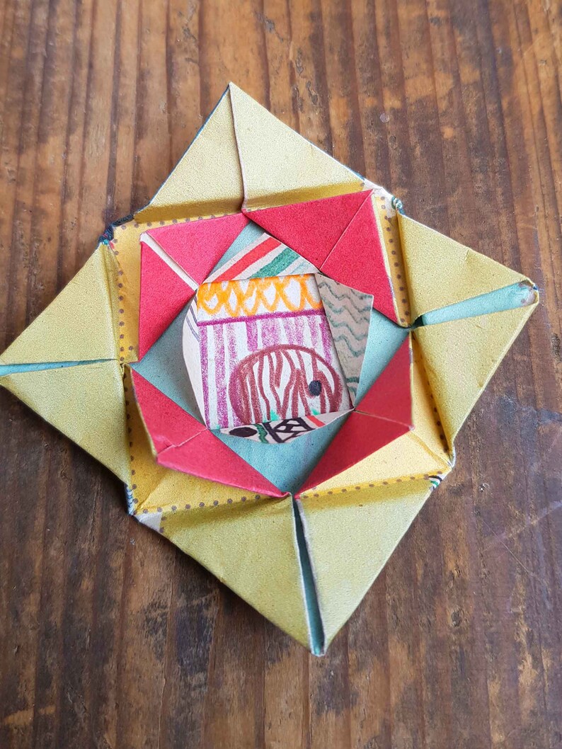 Origami Game. Wish Flower. Unfolding a Thought. Mindfulness. Inner ...