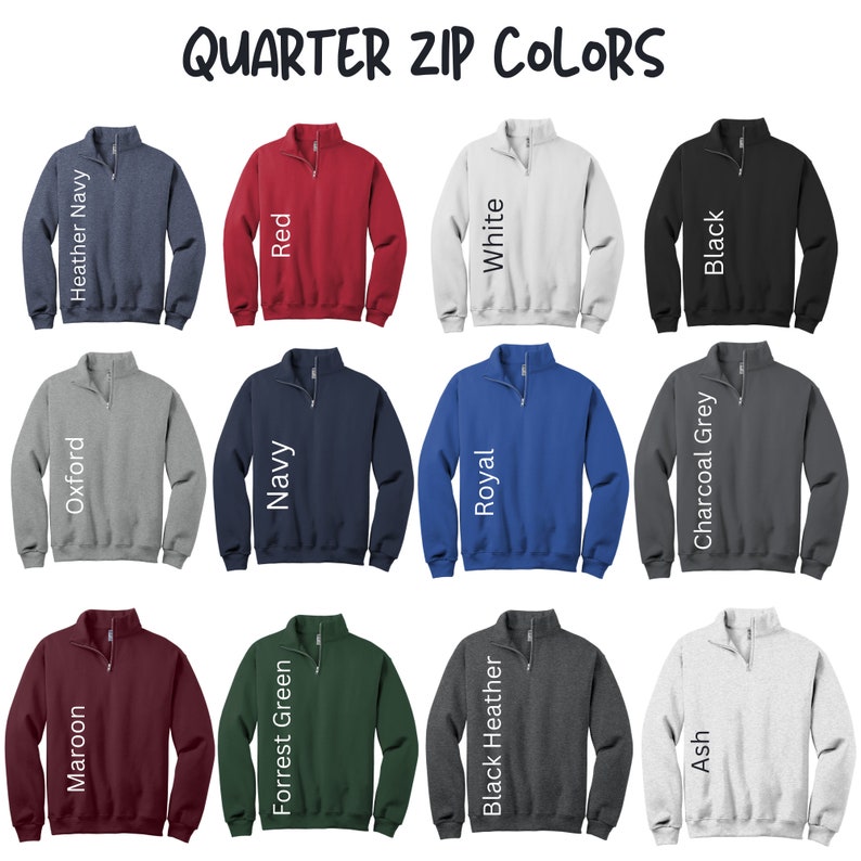 Spirit Quarter Zip Pullover - Etsy