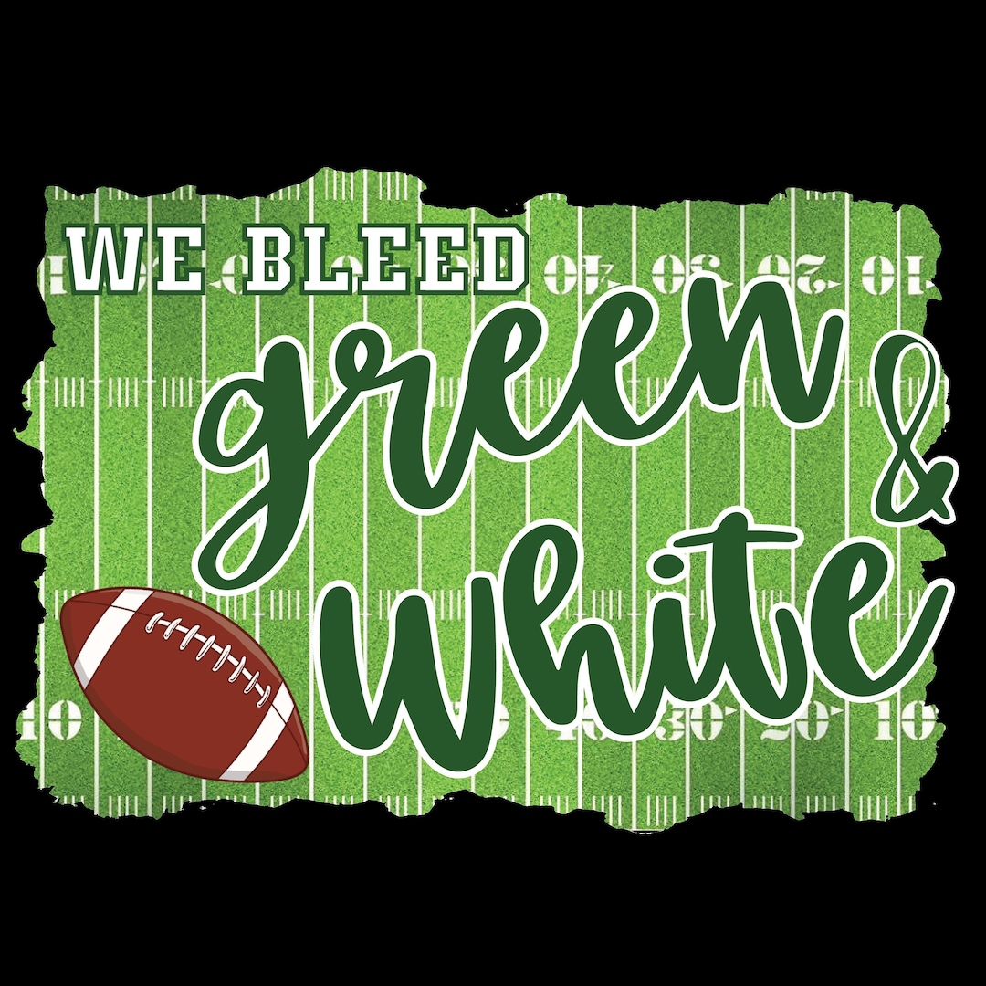 We Bleed Green and White - Etsy