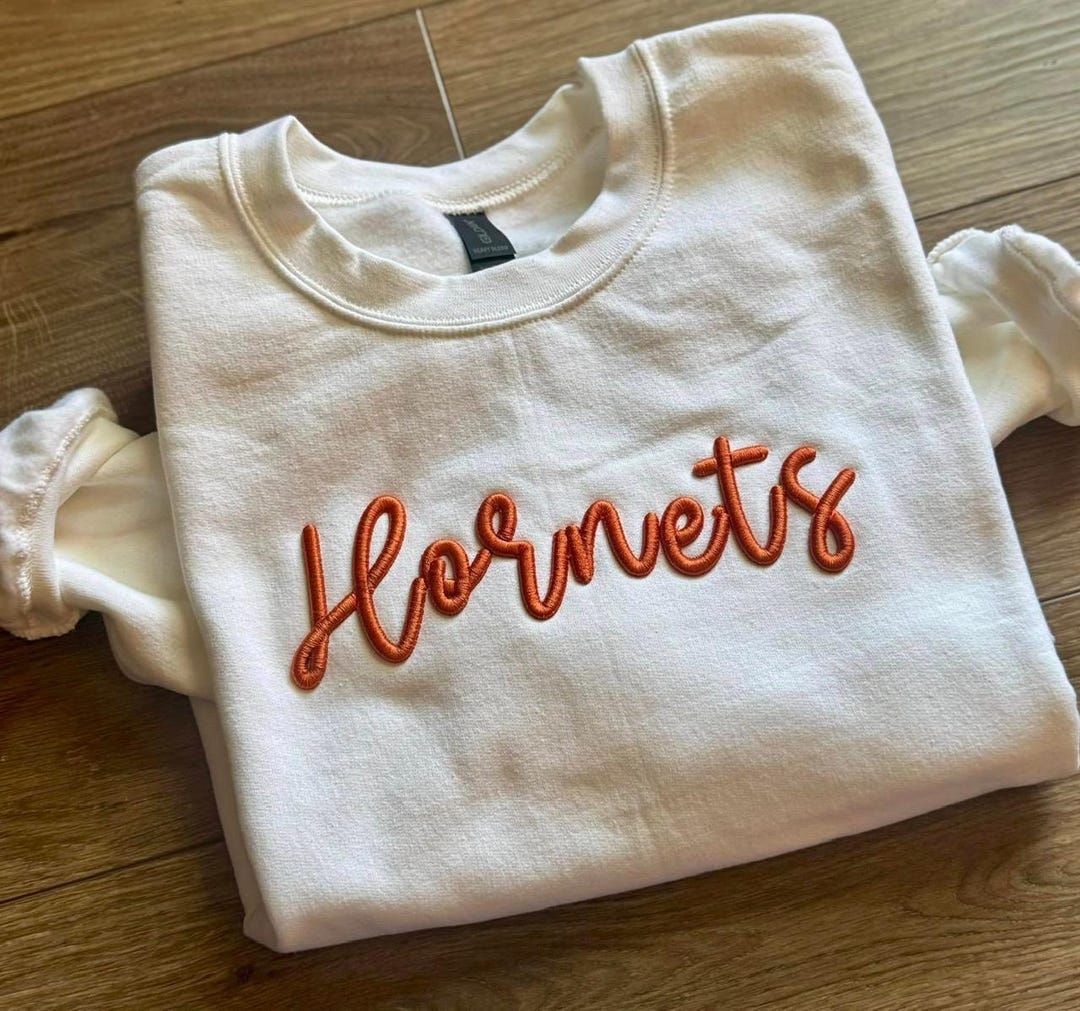 Custom 3D Puff Embroidered Sweatshirts - Etsy