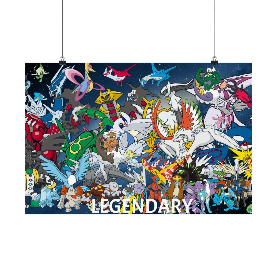 Pokemon LEGENDARY Poster - Etsy