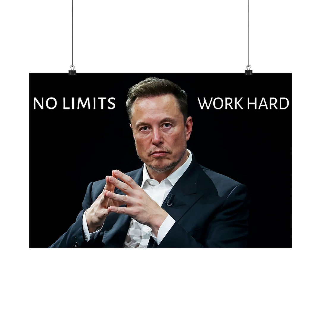 Elon Musk Motivational Poster - Etsy