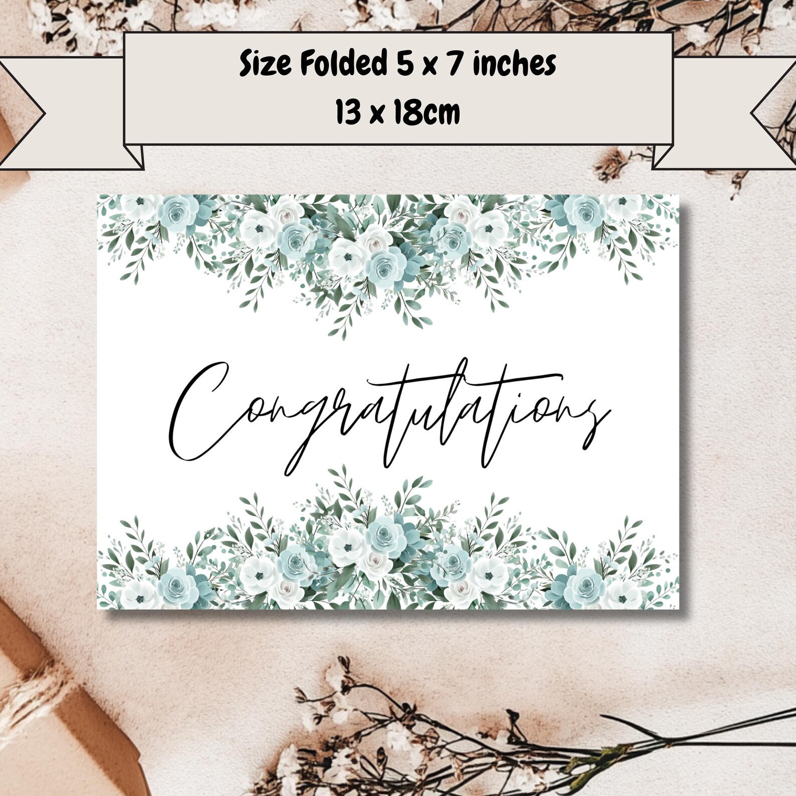 Congratulations Card, Wedding Card, Graduation Card, Engagement Card ...