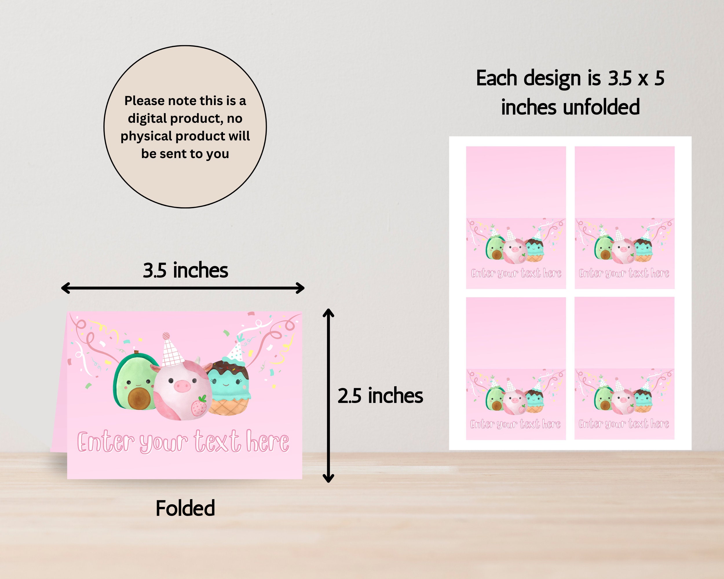 Squishmallow Printable Food Labels, Kids Birthday Party Buffet Card ...