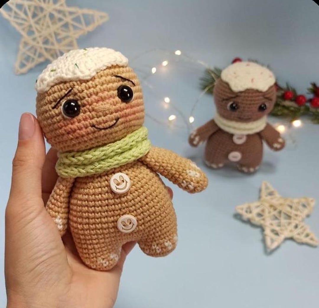 CROCHET PATTERN: Gingerbread Crochet Pattern, Christmas Crochet Pattern ...