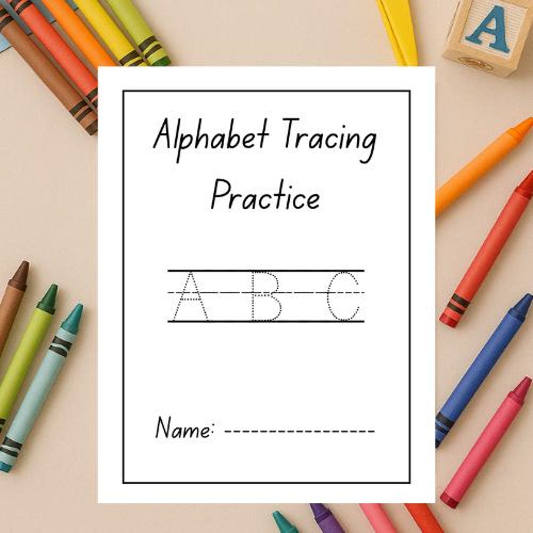 Alphabet Tracing Workbook:a-z Handwriting Practice (PDF Instant ...