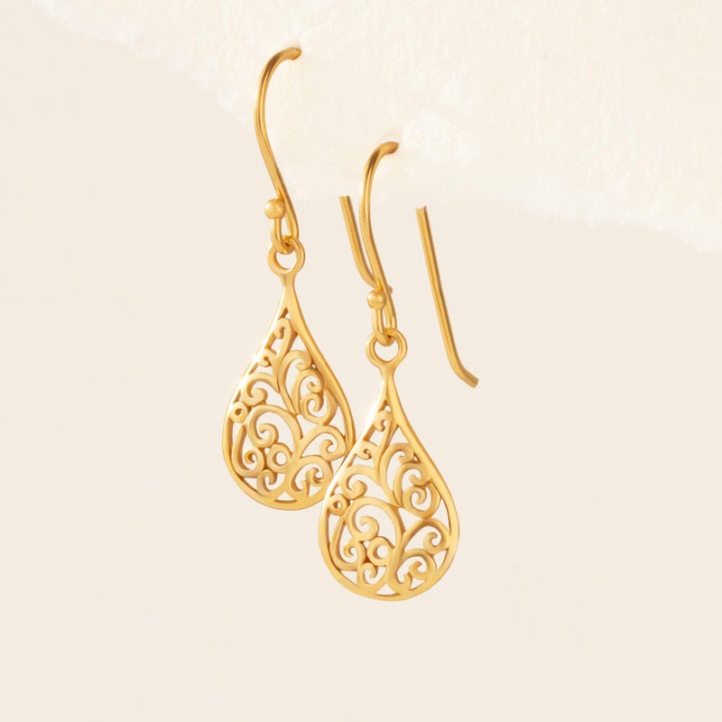 Gold Drop Earrings - Etsy