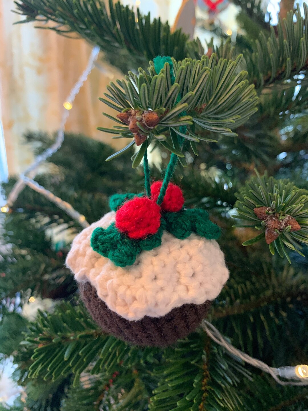 Crochet Christmas Pudding Christmas Tree Decoration - Etsy