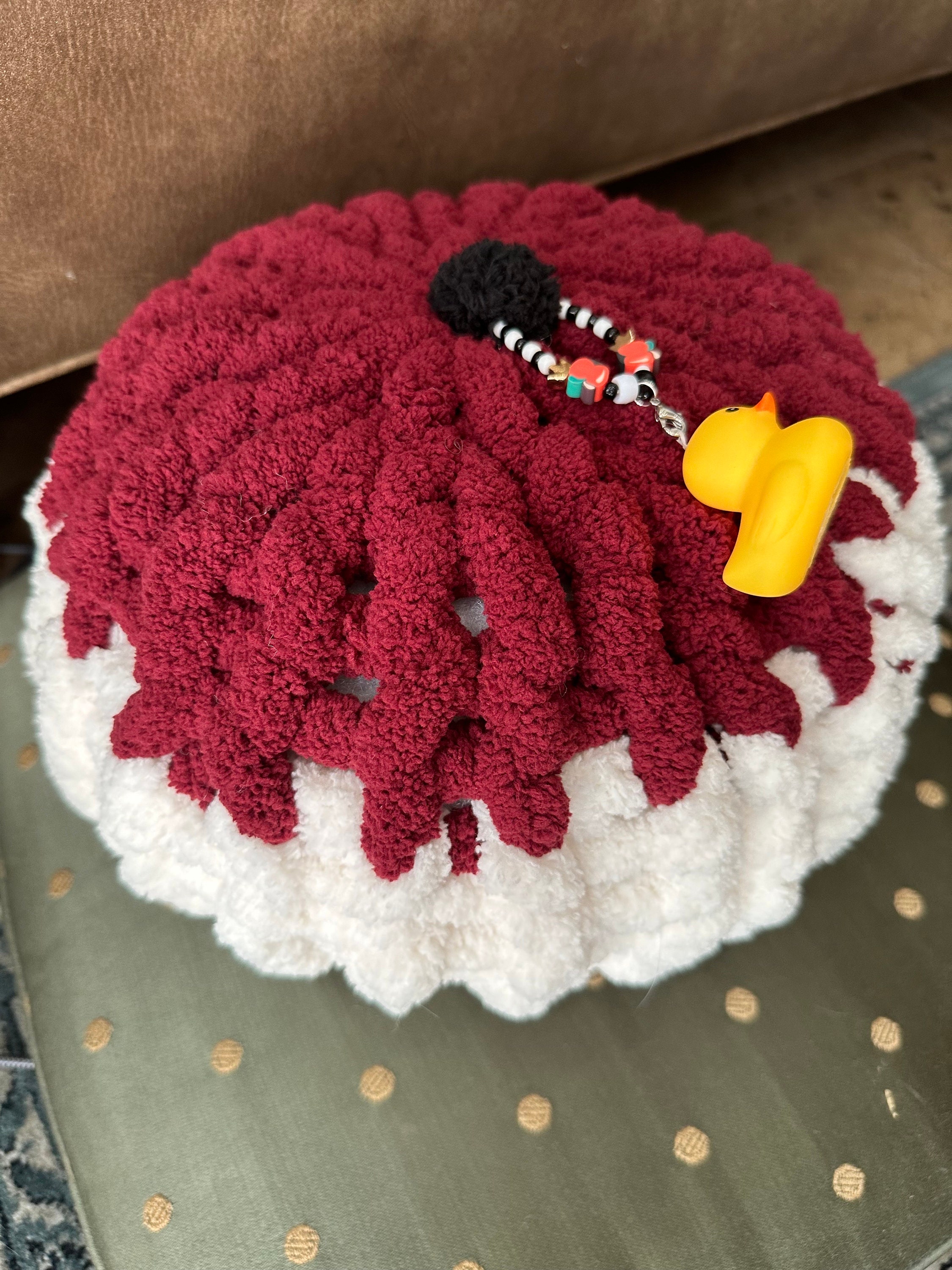 Lucifer Morningstar Hazbin Hotel Inspired Chunky Yarn Pillow - Etsy
