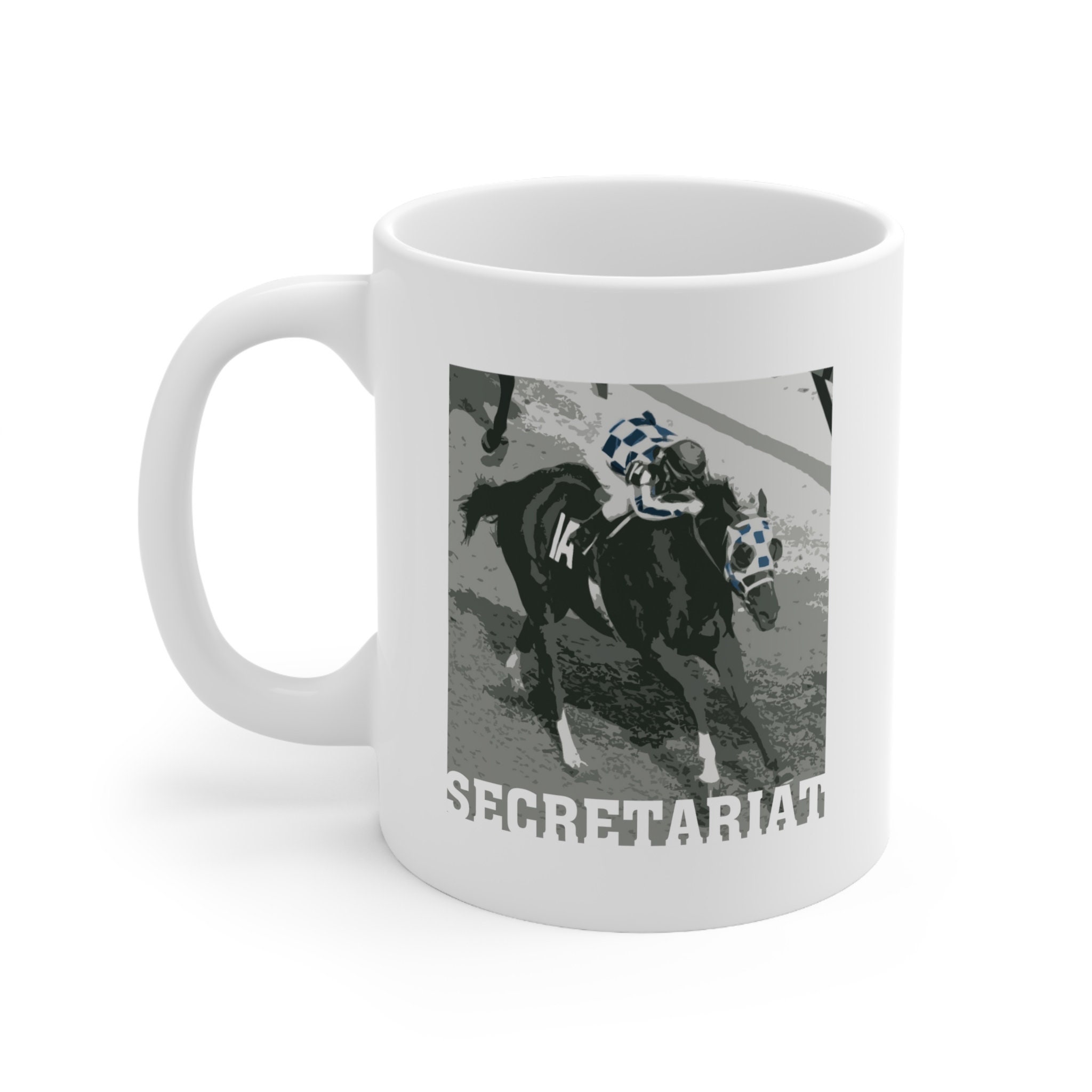 Secretariat Ceramic Coffee Mug, 11oz. Horse Racing Memorabilia, Triple ...