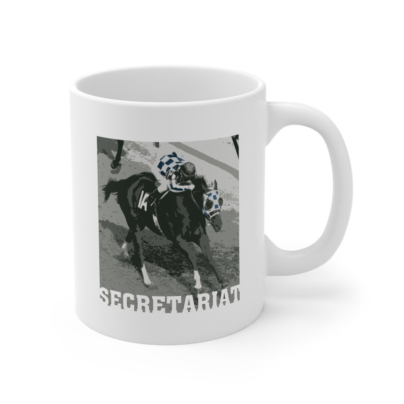 Secretariat Ceramic Coffee Mug, 11oz. Horse Racing Memorabilia, Triple ...