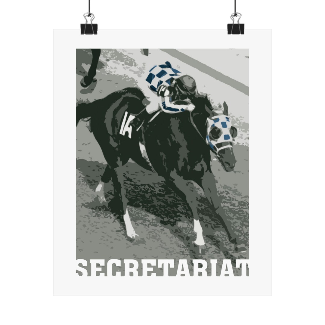 Secretariat 9 X 11 Matte Vertical Poster, Triple Crown Winner ...