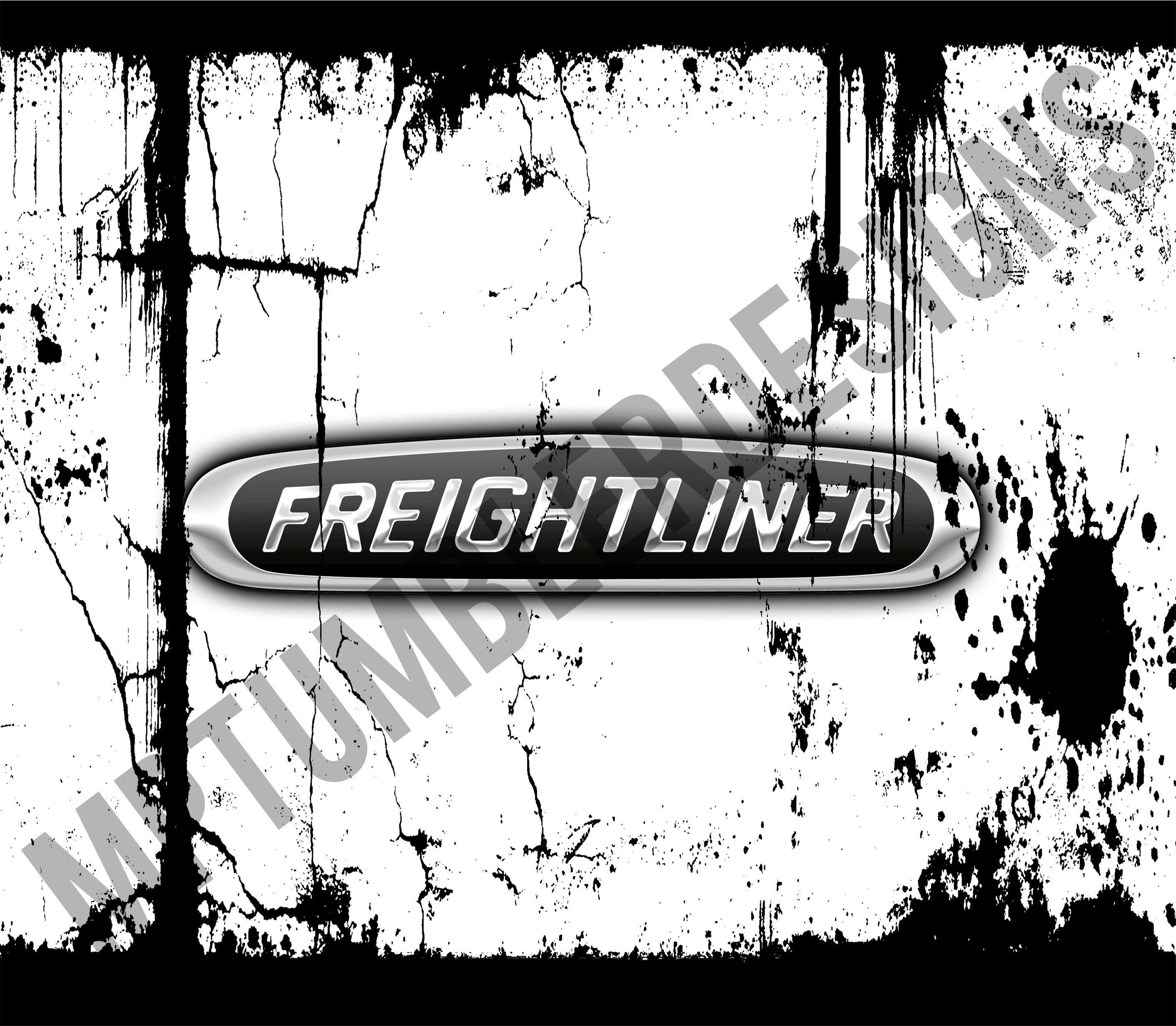 20oz Sublimation Tumbler Designs straight Freightliner Skinny Tumbler ...