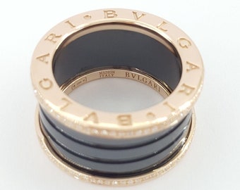 Bvlgari Bulgari B.ZERO1 Diamond Black Ceramic 18k Rose Gold Bvlgari Bulgari B.ZERO1 Diamond Black Ceramic 18k Rose Gold