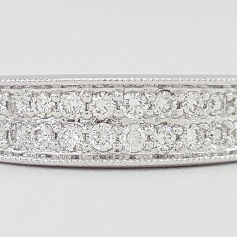 Two Row Diamond Ring - Etsy