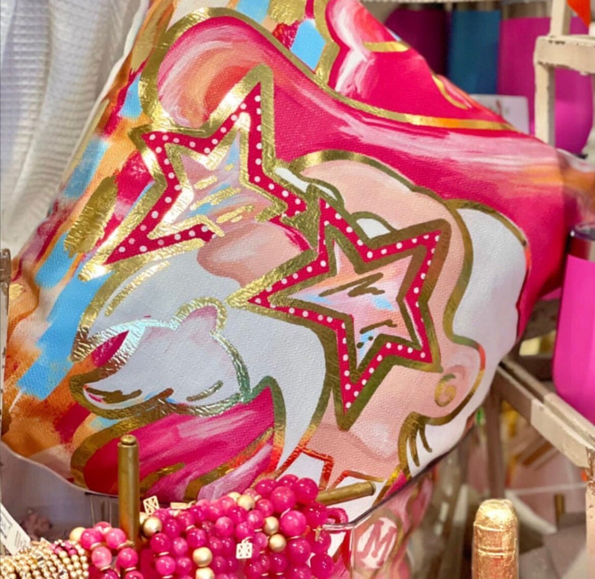 Preppy Pink Colonel Rebel Pillow - Etsy