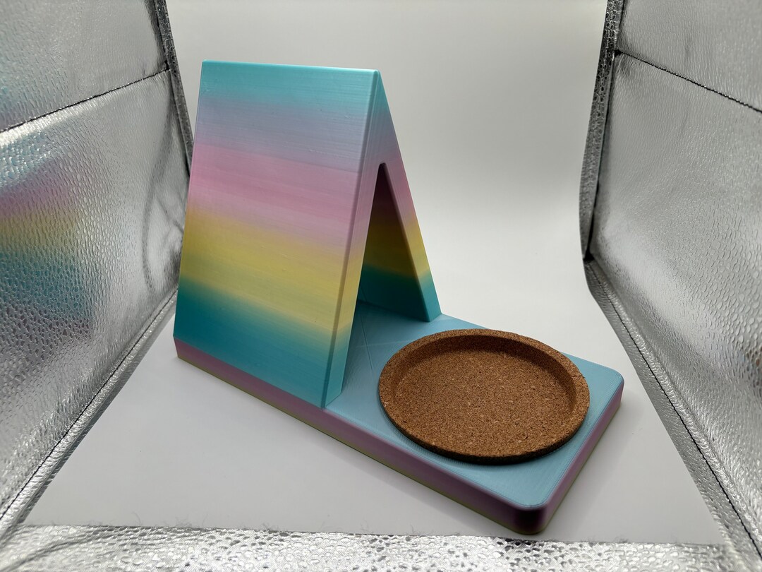 Innovative 3D Printed Book Holder With Page Marker and Coaster Base - Etsy