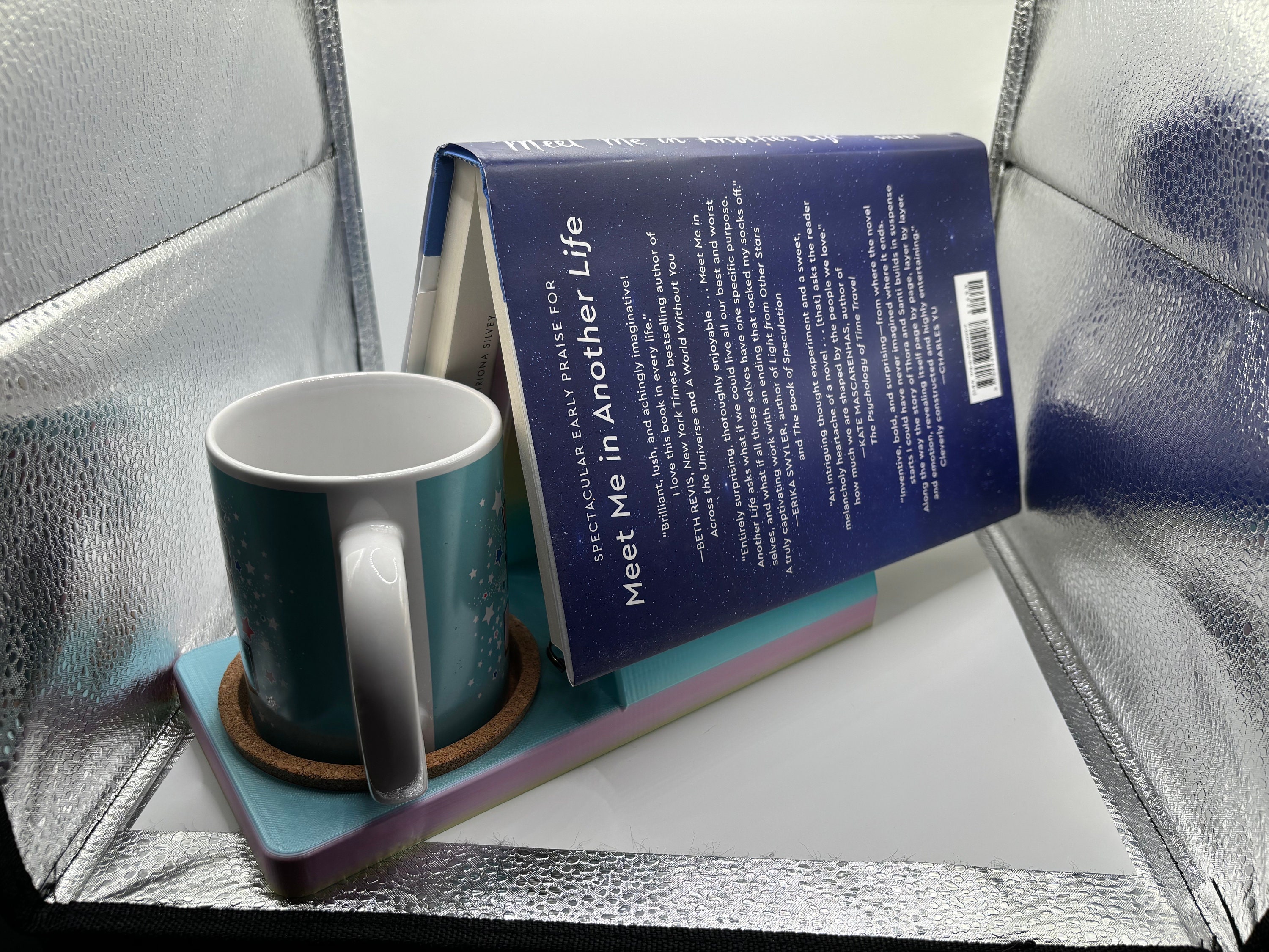 Innovative 3D Printed Book Holder With Page Marker and Coaster Base - Etsy