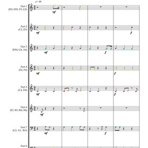 Happy Birthday - Boomwhackers | Printable Sheet Music - Etsy