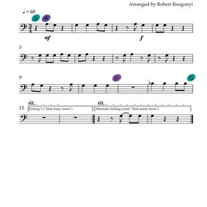 Happy Birthday - Boomwhackers | Printable Sheet Music - Etsy