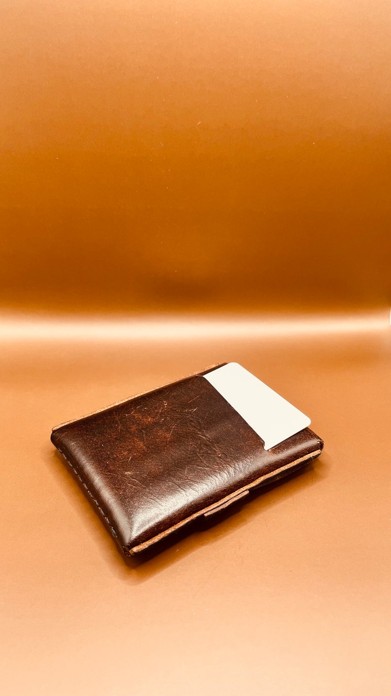 Handmade Leather Card Wallet. - Etsy
