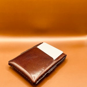 Full Grain Leather Card Wallet. - Etsy