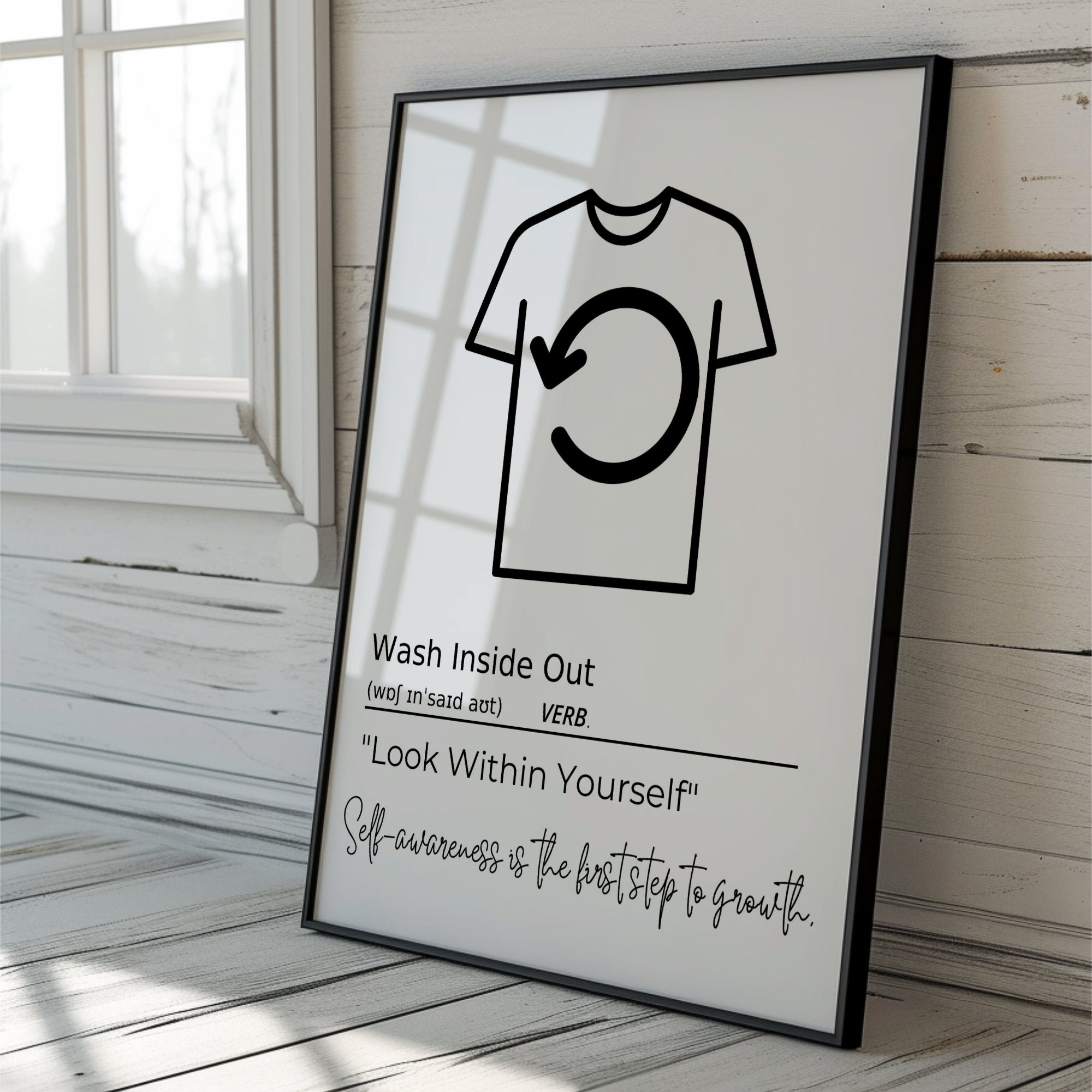 Mental Health Poster, Wash Inside Out, Inspirational, Calming ...