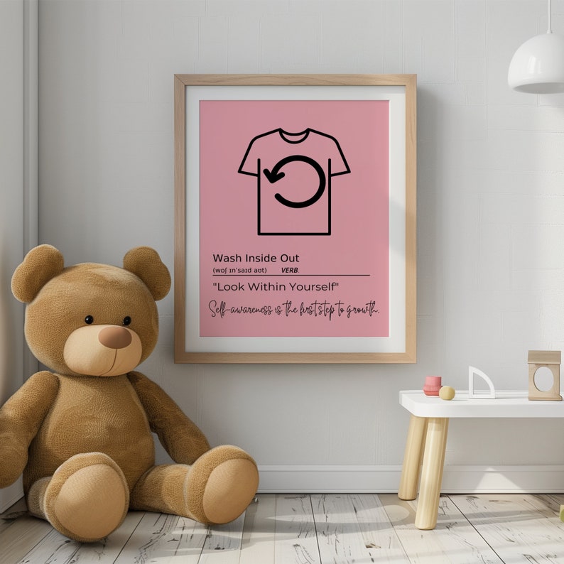 Mental Health Poster, Wash Inside Out, Inspirational, Calming ...