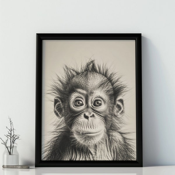 Baby Chimp - Etsy