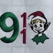 911 Christmas Elf Dispatcher Digital Embroidery Design. Two Sizes (4"-7 ...