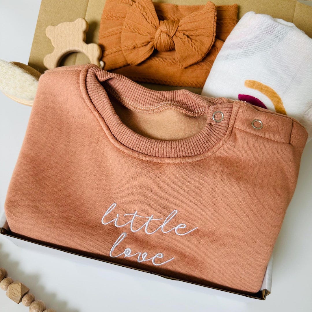 Baby Shower Rust Gift Set Baby Birth Announcement Sign Gift Box New ...