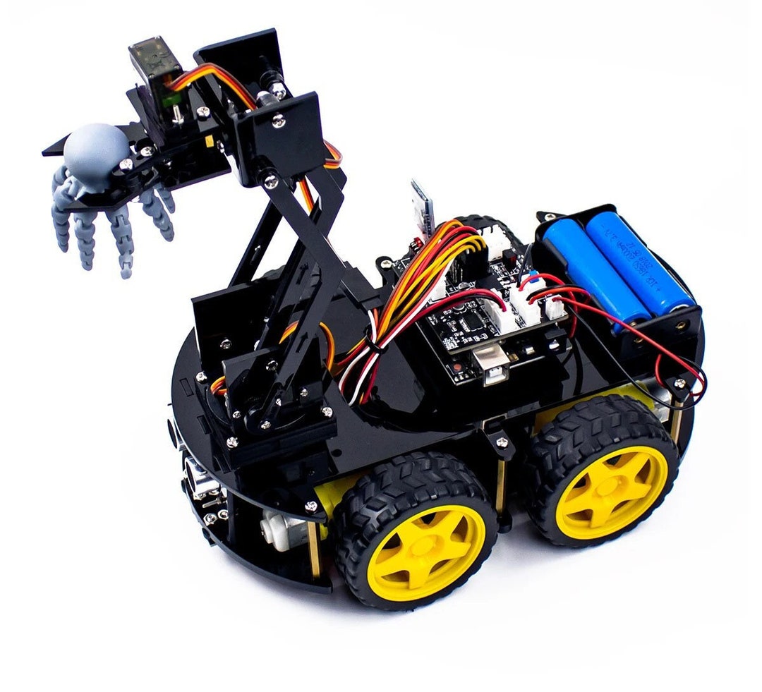 Smart 4WD Robot Arm Car Kit for Arduino Smart Robot Car Set ...