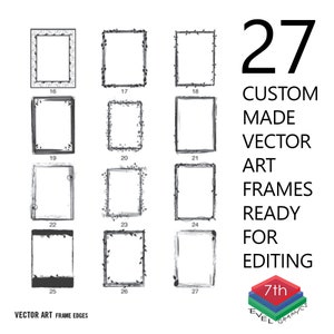 Vector Graphics Pack With 120 Editable Pieces - Etsy