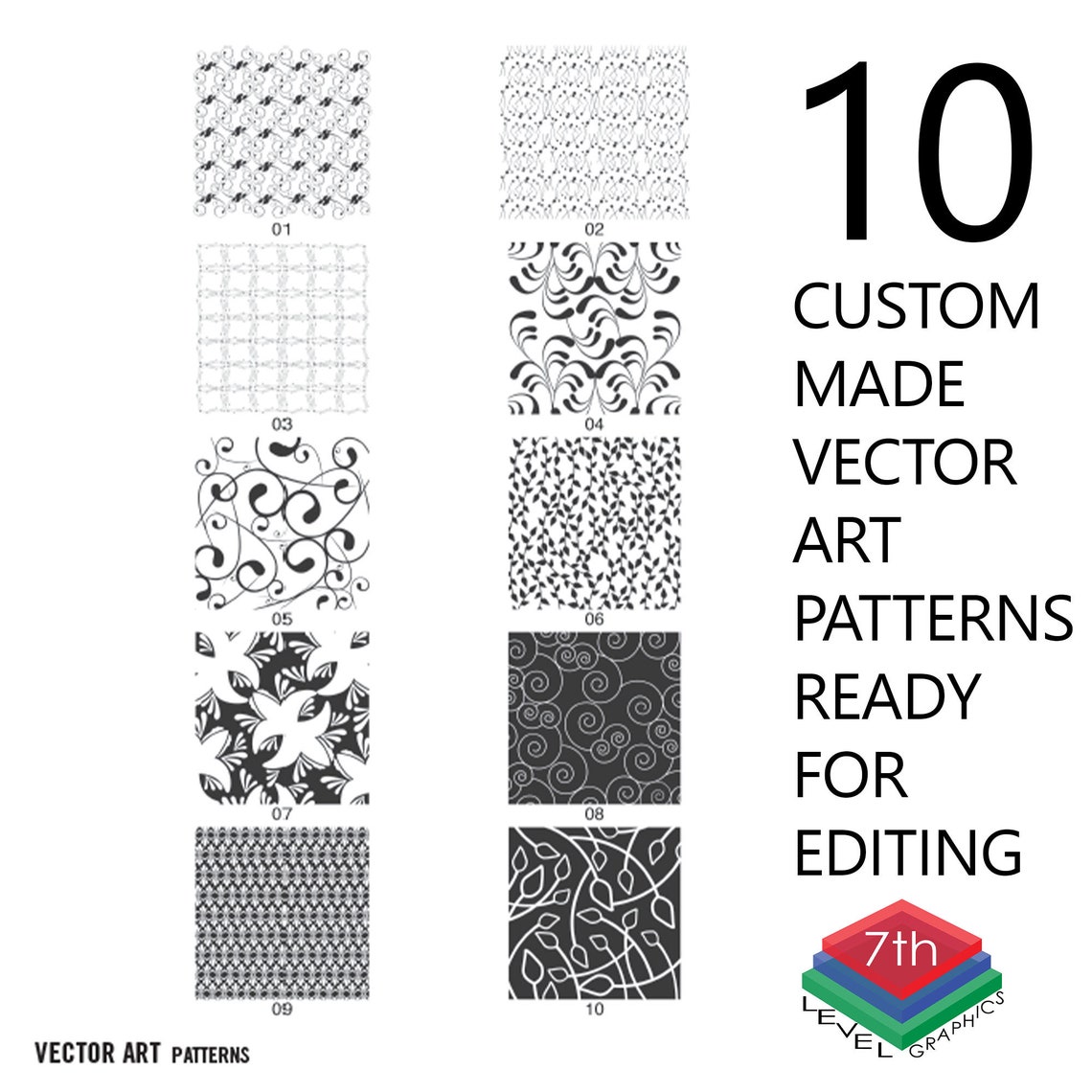 Vector Graphics Pack With 120 Editable Pieces - Etsy