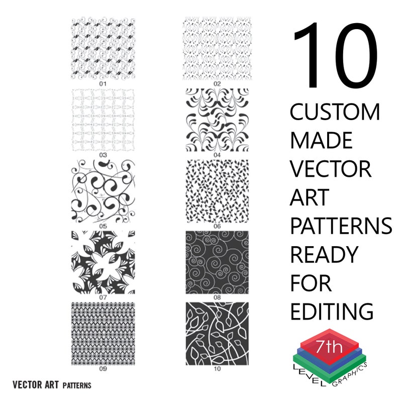 Vector Graphics Pack With 120 Editable Pieces - Etsy