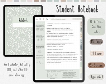 Hyperlinked Digital Note Template, Cornell Notes, Student Note Taking ...