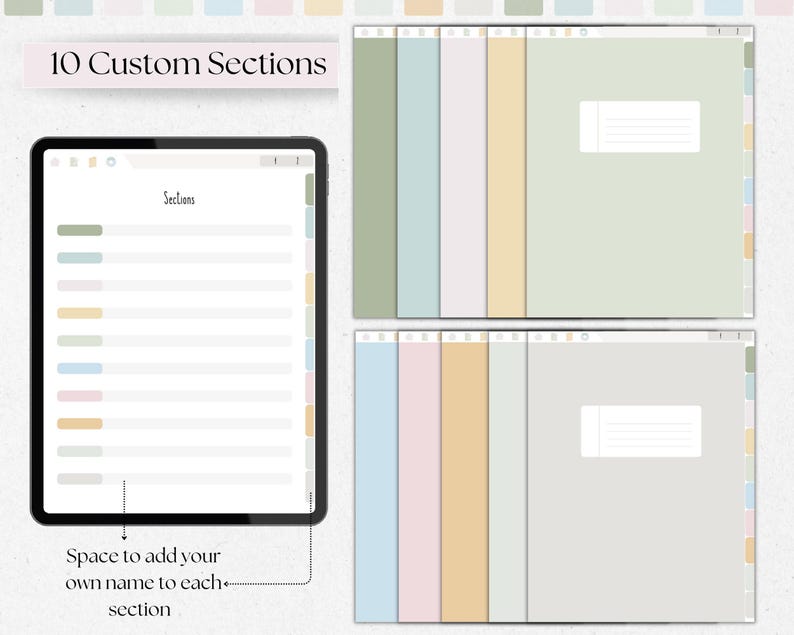 Bible Study Notebook Digital Planner Hyperlinked Bible Journal ...