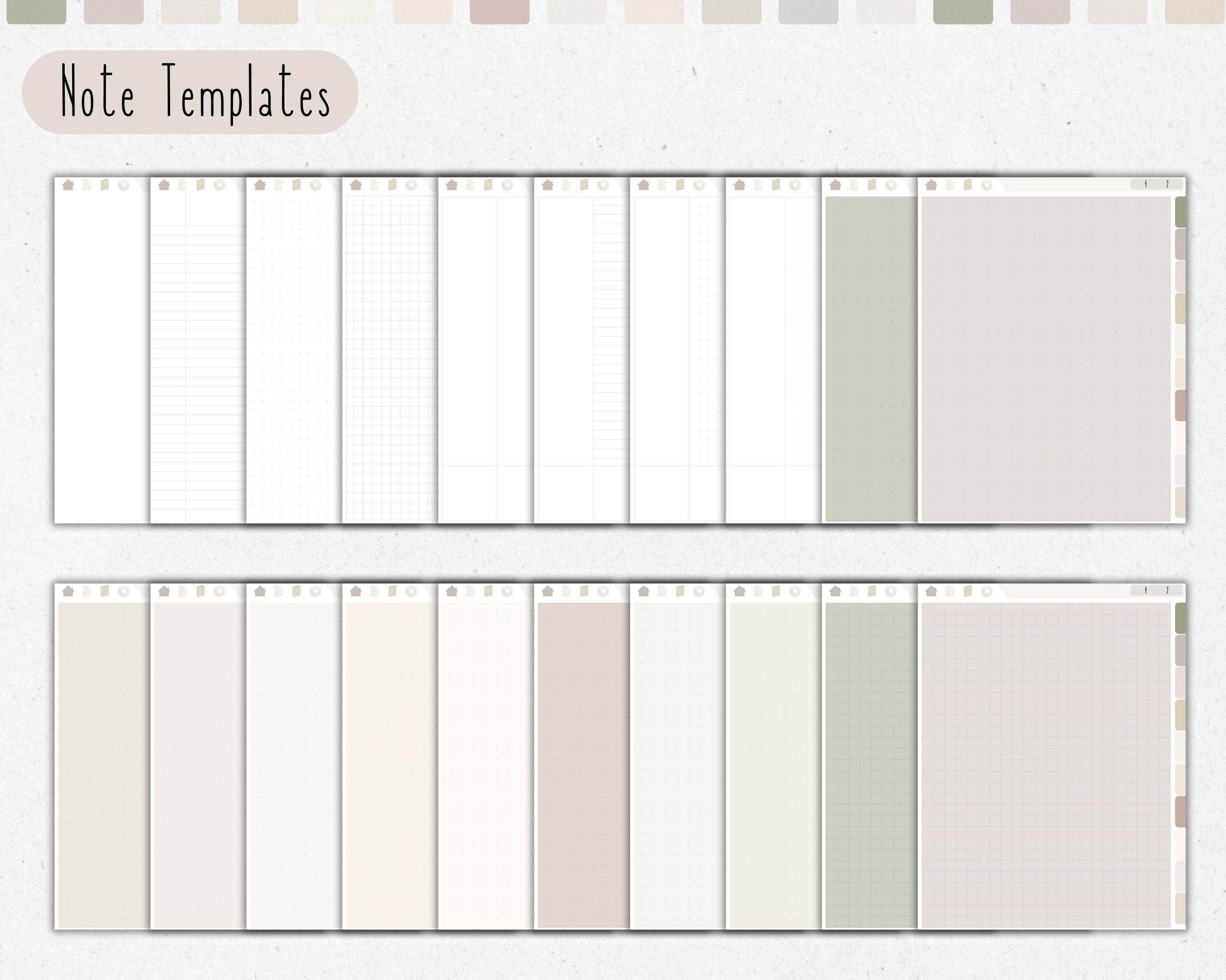Hyperlinked Digital Note Template, Cornell Notes, Student Note Taking ...