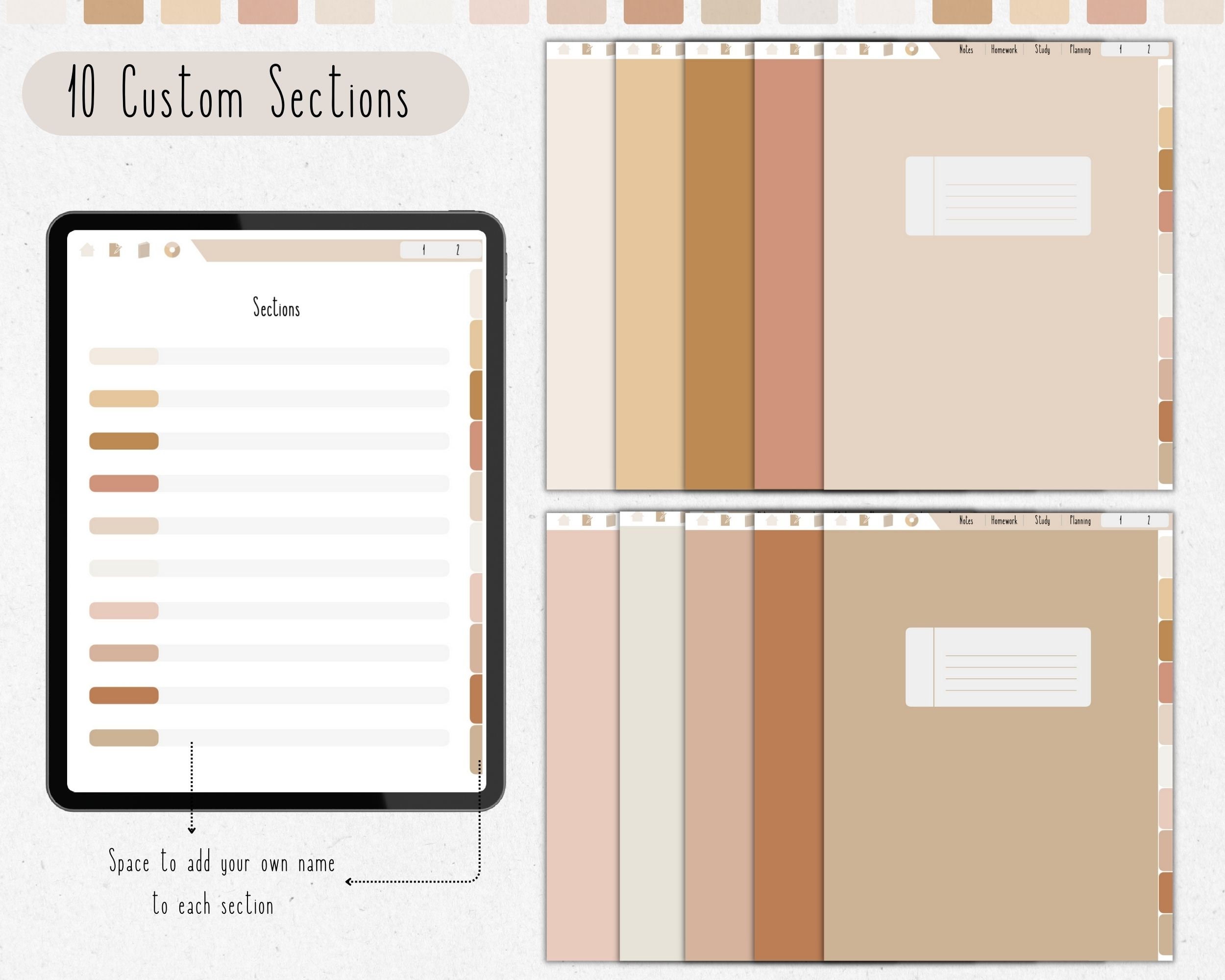 Hyperlinked Digital Note Template, Cornell Notes, Student Note Taking ...