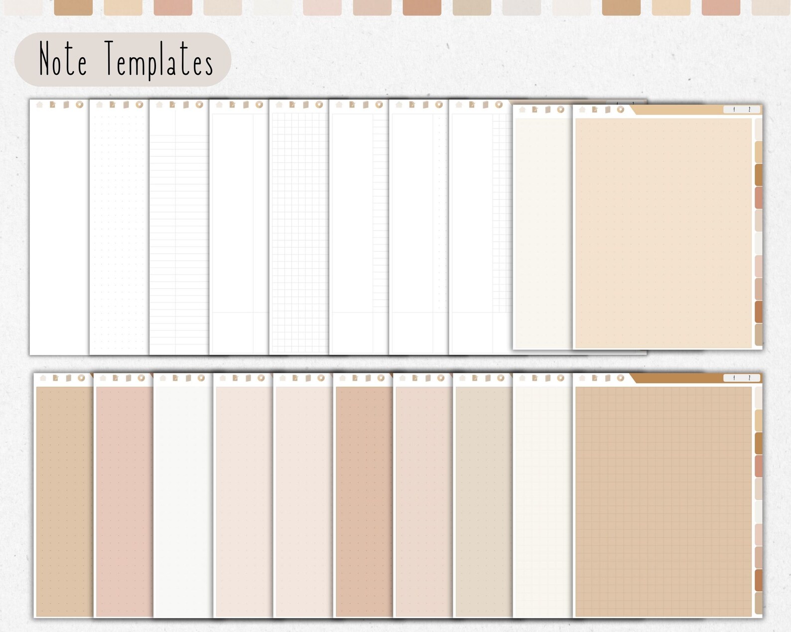 Digital Student Notebook With Hyperlinked Sections Cornell Note ...