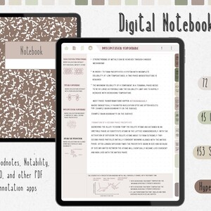 Hyperlinked Digital Note Template, Cornell Notes, Student Note Taking ...