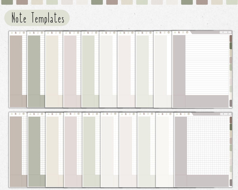 Hyperlinked Digital Note Template, Cornell Notes, Student Note Taking ...