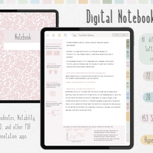 Hyperlinked Digital Note Template, Cornell Notes, Student Note Taking ...