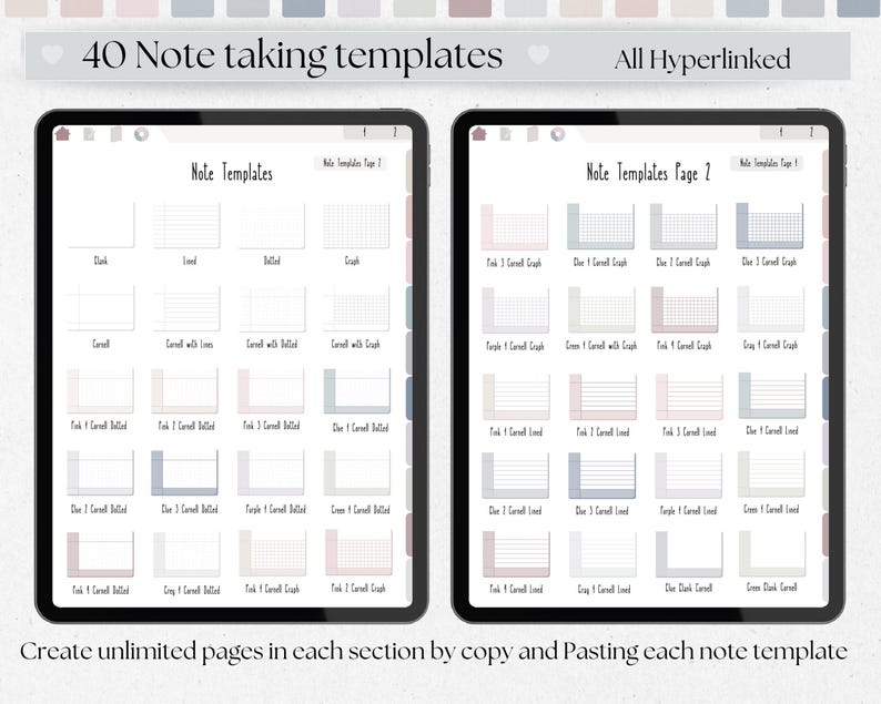Bible Study Notebook Digital Planner Hyperlinked Bible Journal ...