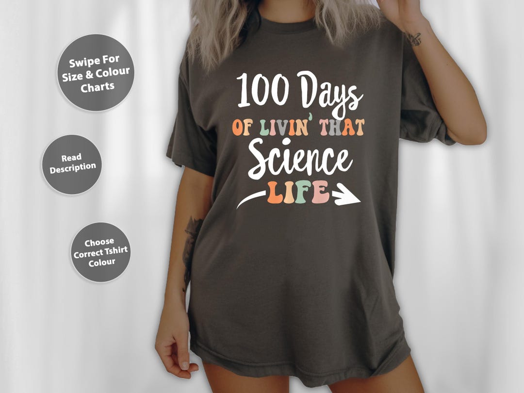 100 Days of Science 100th Day of School for STEM Teacher Premium T ...