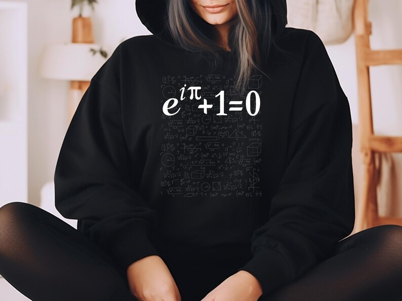 Euler's Identity Math Science Fun Most Beautiful Equation Top T-shirt ...