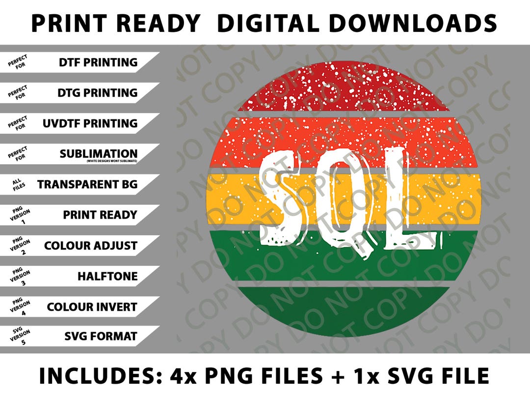 Vintage SQL Database Admin Programmer Query Geek Coding Png Bundle, SVG Files, Digital Downloads ...