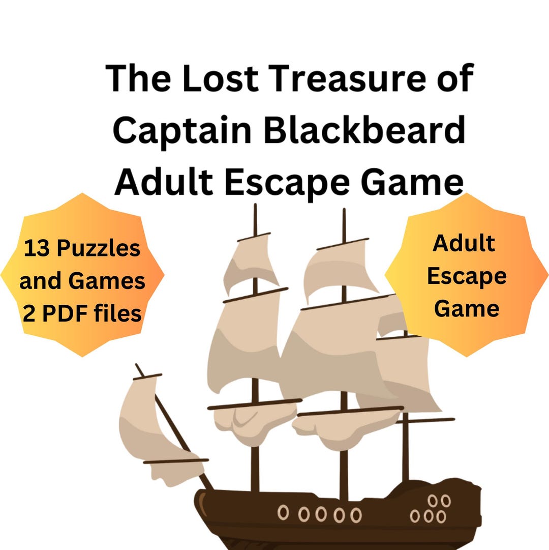 Pirate Escape Room Game: Lost Treasure of Captain Blackbeard (digital ...